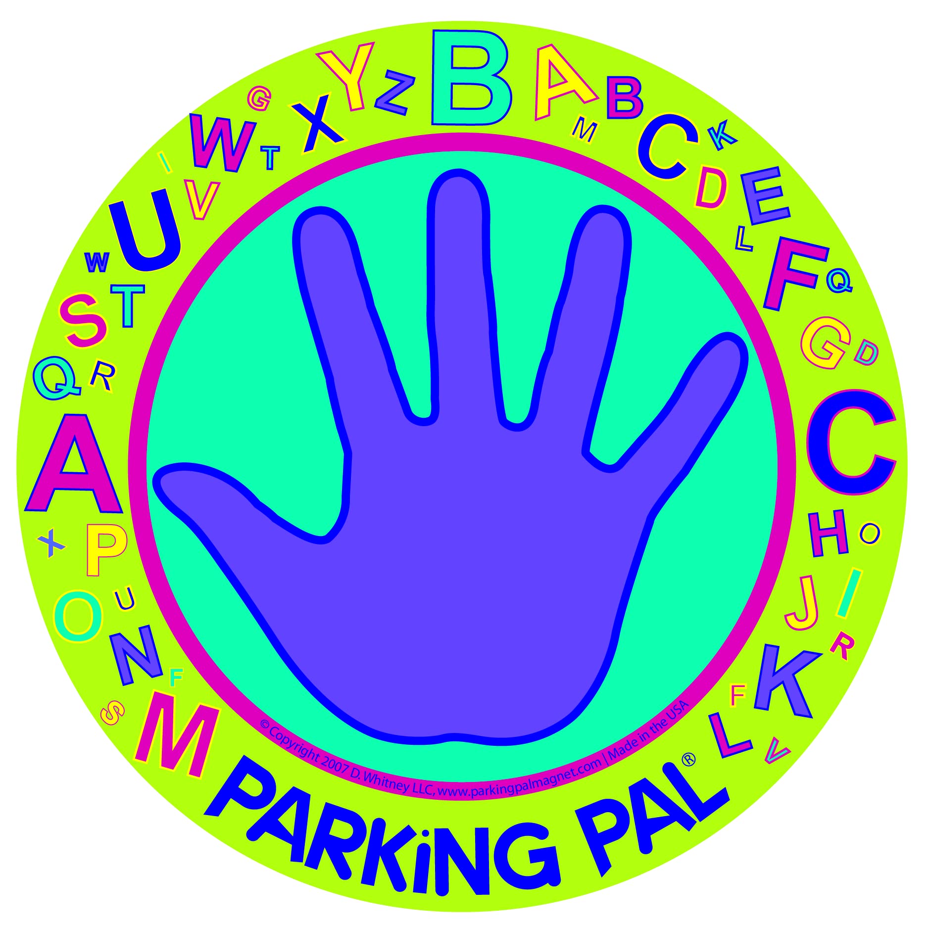 Parking Pal Car Magnet - Small Alphapal Model for Kids' Safety Around ...