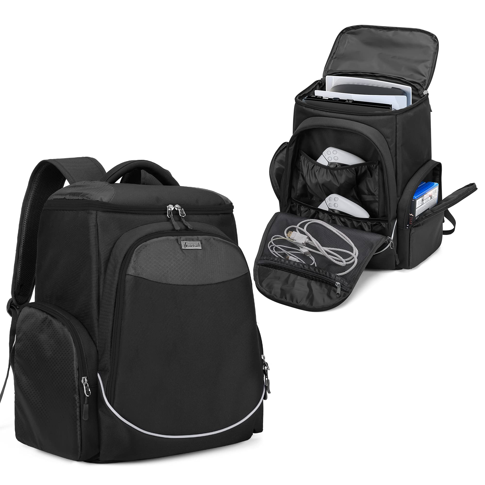 Trunab Gaming Console Backpack for PS5/PS4/Xbox One - 15.6" Laptop Com ...